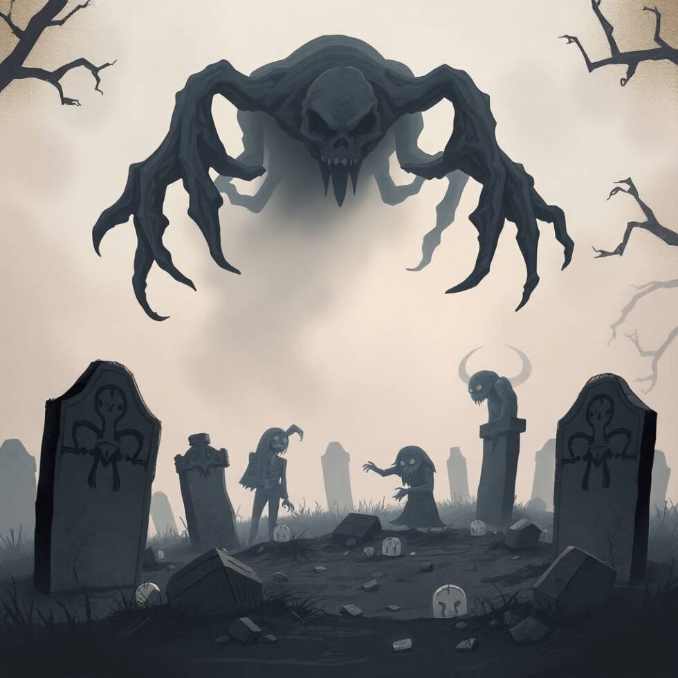 Horror Art - Graveyard Horror - Horror Lasagna podcast - Horror Lasagna